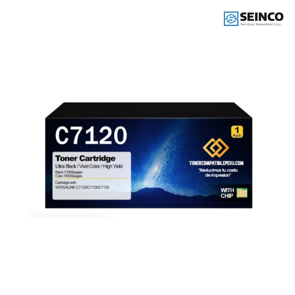 Toner Xerox 006R01828 Black Para Versalink C7125 | Seinco Distribuidores